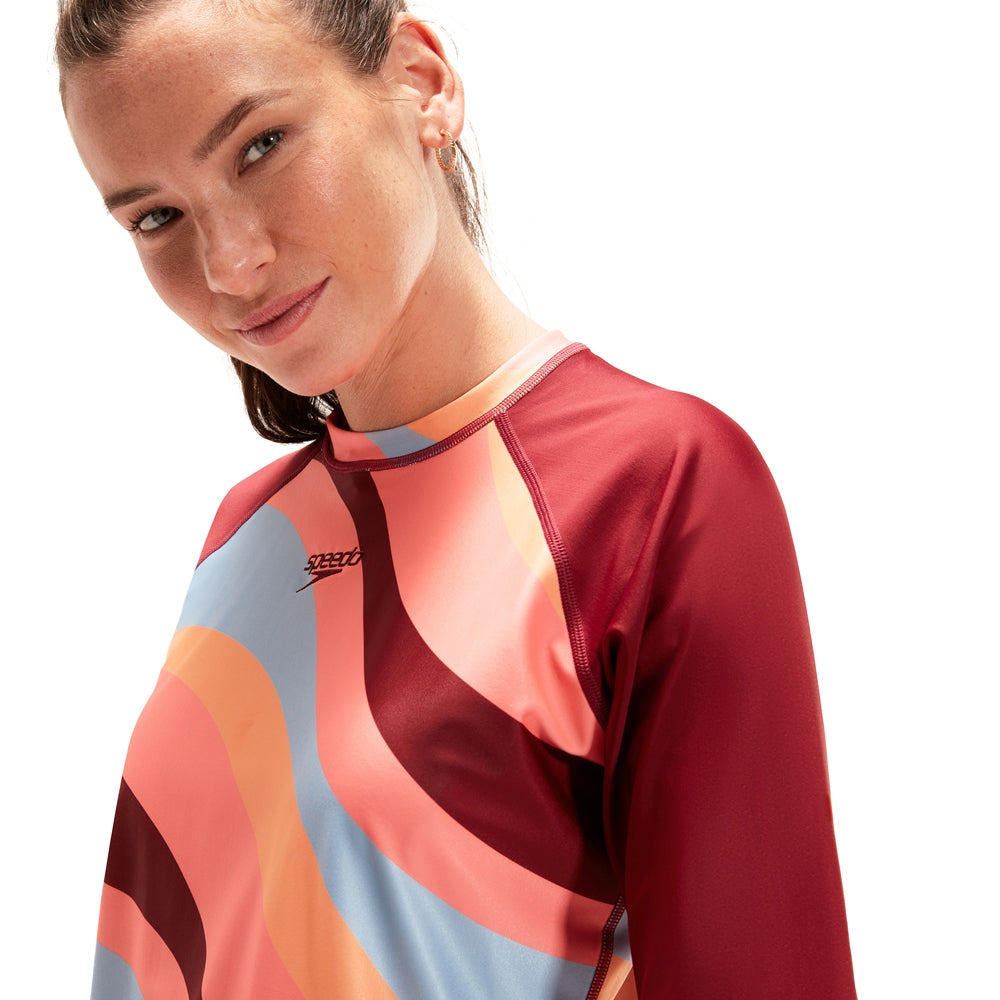 SPEEDO PRINTED LONG SLEEVE SWIM TEE – Speedo Malaysia Online