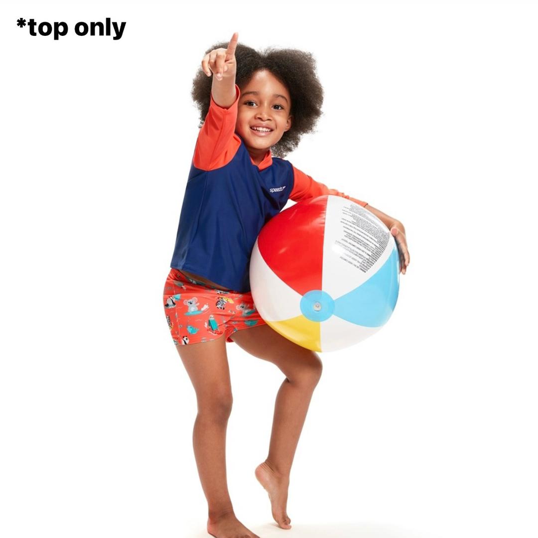 SPEEDO LONG SLEEVE HOODED RASHTOP - TOTS UNISEX (*top only) – Speedo ...