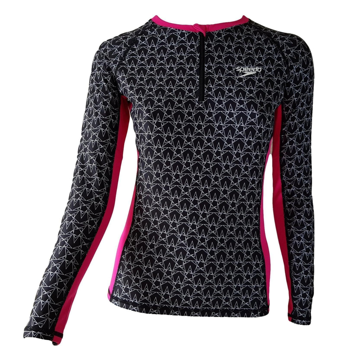 SPEEDO PERFORMANCE FEMALE ZIP FRONT RASHGUARD LONG SLEEVES – Speedo ...